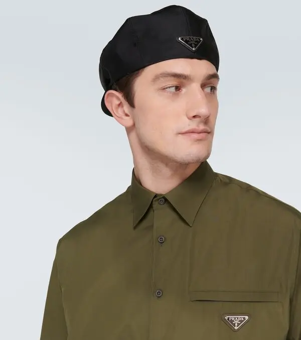Prada Logo Beret