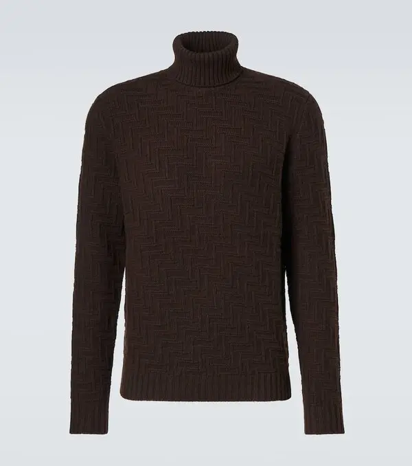 Prada Wool And Cashmere Turtleneck Sweater