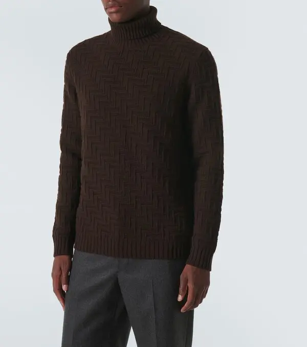 Prada Wool And Cashmere Turtleneck Sweater