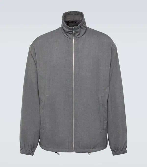 Prada Virgin Wool Blouson Jacket