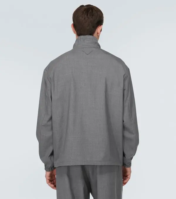 Prada Virgin Wool Blouson Jacket