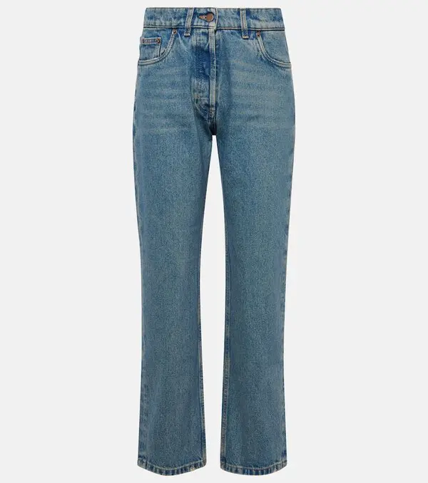 Prada Mid-rise Straight Jeans - Blue