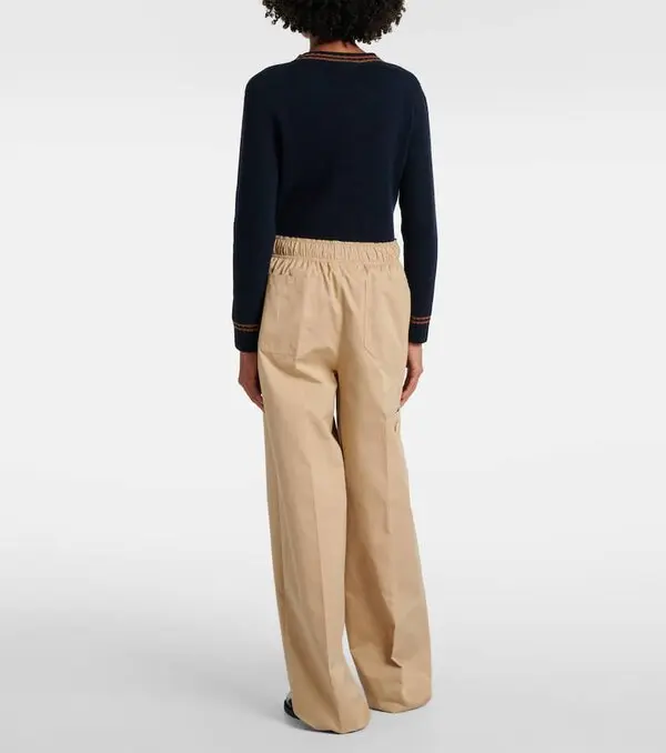 Prada Cotton Poplin Straight Leg Pants