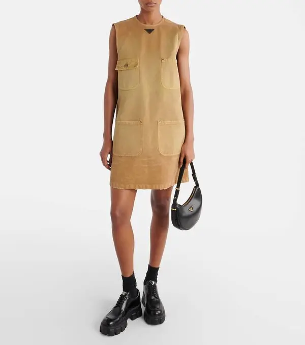 Prada Cotton Canvas Shift Dress
