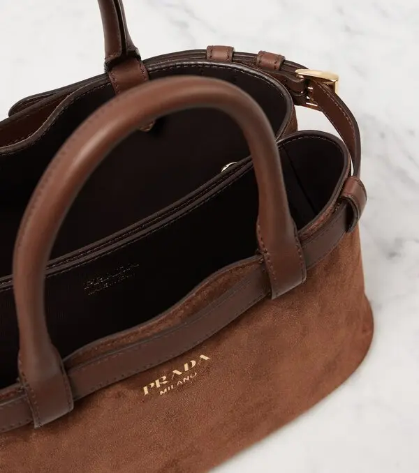 Prada Small Suede Tote Bag