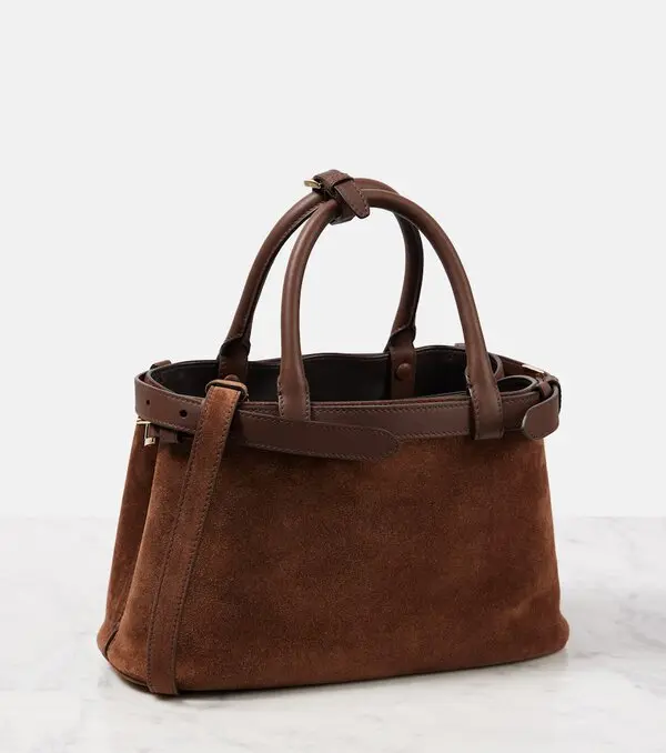Prada Small Suede Tote Bag