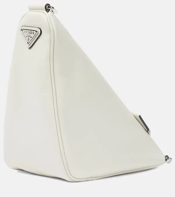 Prada Triangle Leather Shoulder Bag