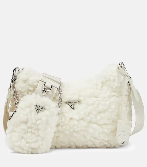 Prada Re-edition 2005 Small Shoulder Bag - White