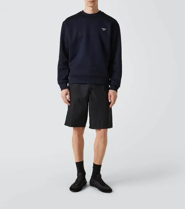Prada Cotton-blend Jersey Sweatshirt