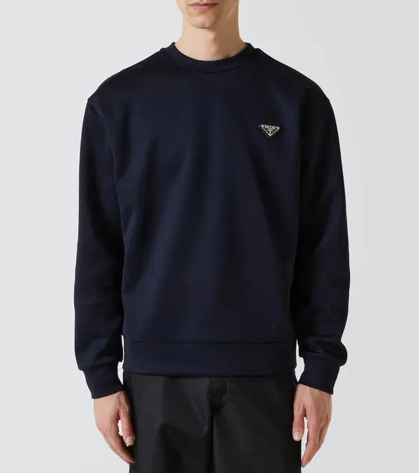 Prada Cotton-blend Jersey Sweatshirt