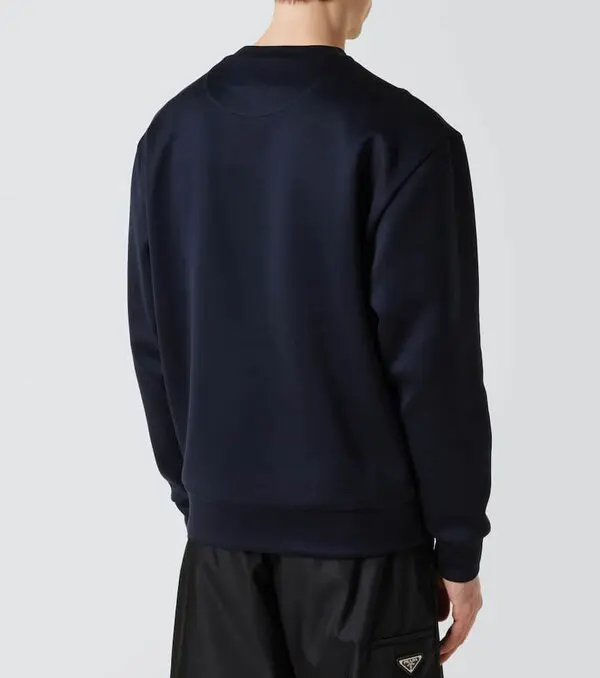 Prada Cotton-blend Jersey Sweatshirt