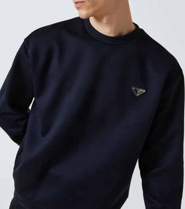 Prada Cotton-blend Jersey Sweatshirt