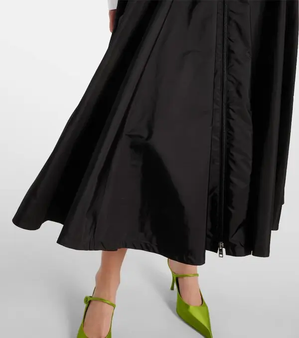 Prada Logo Re-nylon Midi Skirt