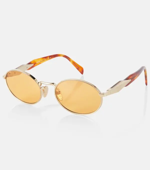 Prada Oval Sunglasses - Brown