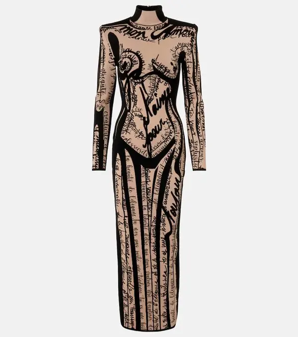 Balmain Knitted Maxi Dress