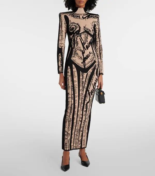 Balmain Knitted Maxi Dress