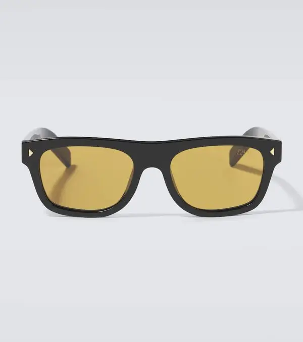Prada Logo Square Sunglasses - Black
