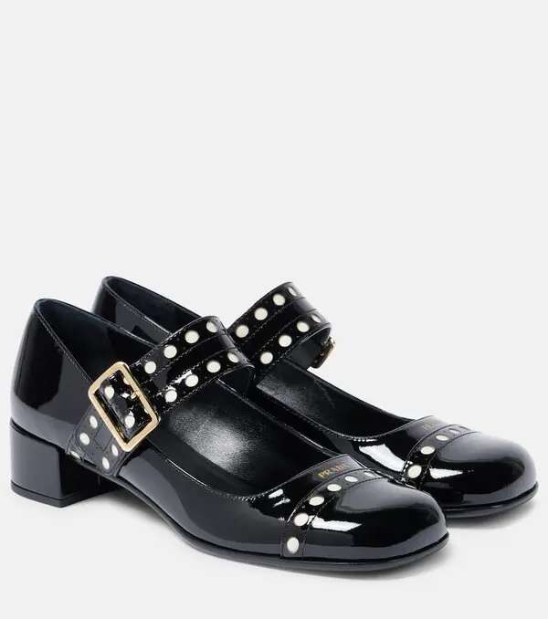 Prada Patent Leather Mary Jane Pumps