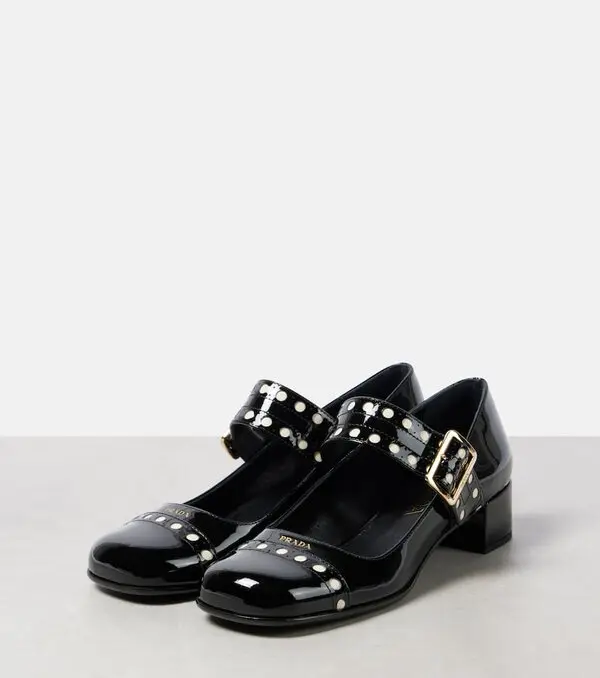 Prada Patent Leather Mary Jane Pumps