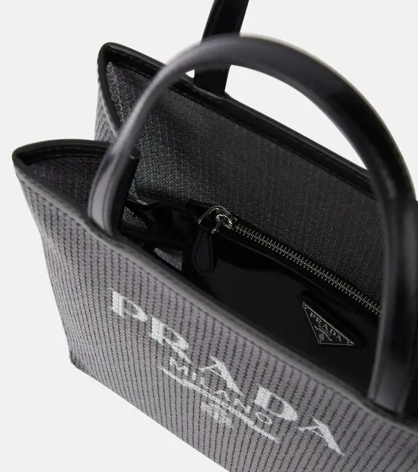 Prada Logo Sequin-embellished Tote