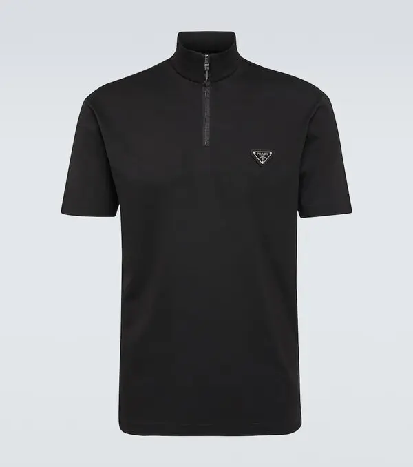 Prada Zip-up Polo Shirt