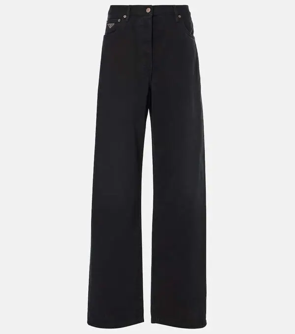Prada High-rise Wide-leg Jeans