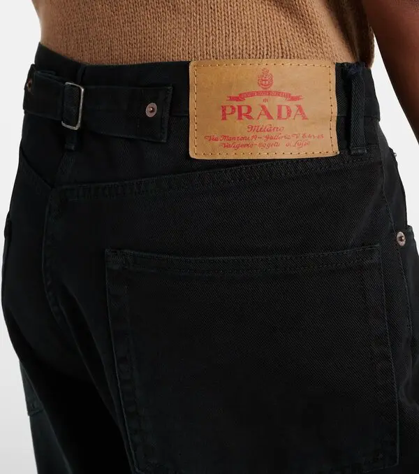 Prada High-rise Wide-leg Jeans