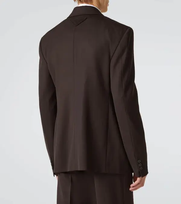 Prada Virgin Wool Gabardine Blazer