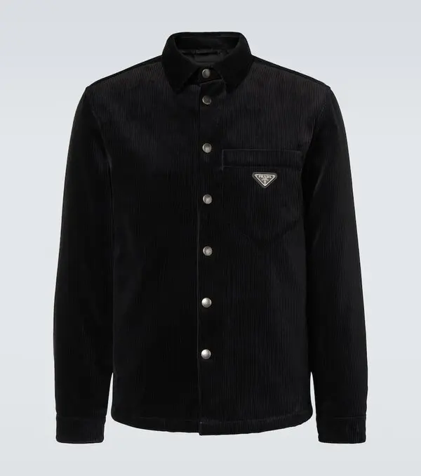 Prada Cotton Corduroy Overshirt - Black