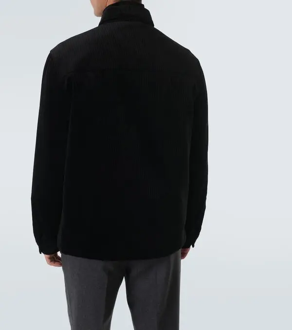 Prada Cotton Corduroy Overshirt - Black