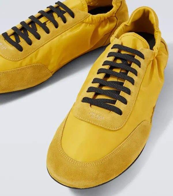 Prada Collapse Re-nylon Sneakers - Blue