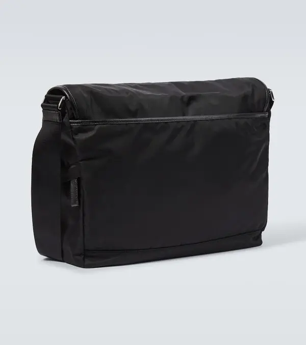 Prada Leather-trimmed Re-nylon Messenger Bag