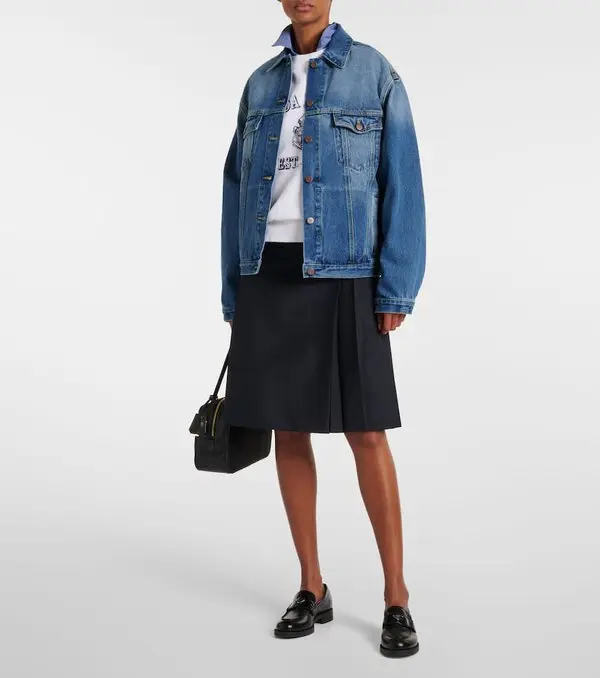 Prada Oversized Denim Trucker Jacket