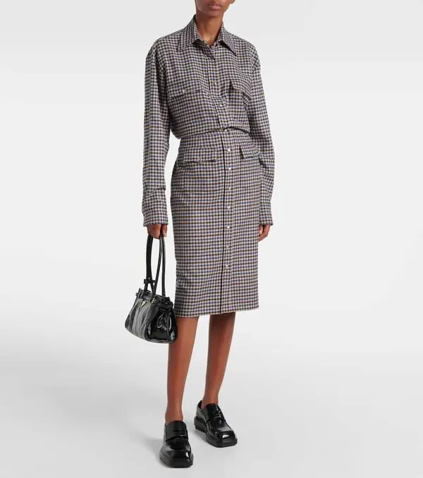 Prada Wool Pencil Skirt
