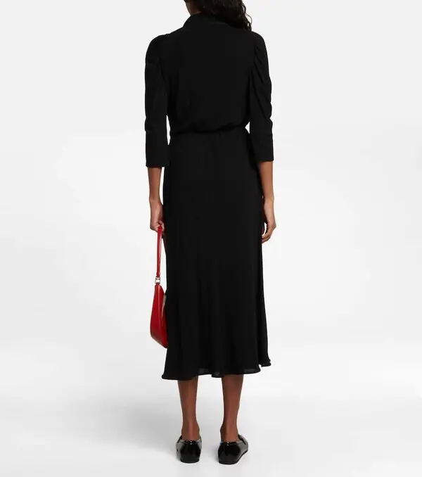 Prada Mockneck Midi Dress