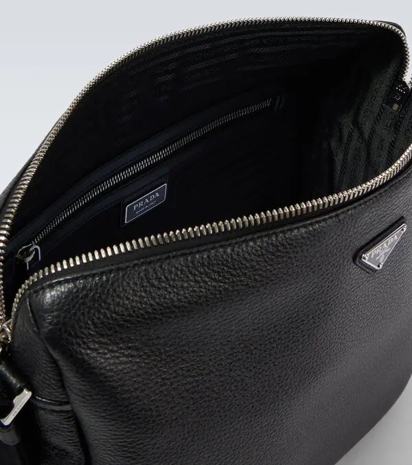 Prada Leather Shoulder Bag - Black