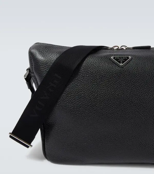 Prada Leather Shoulder Bag - Black