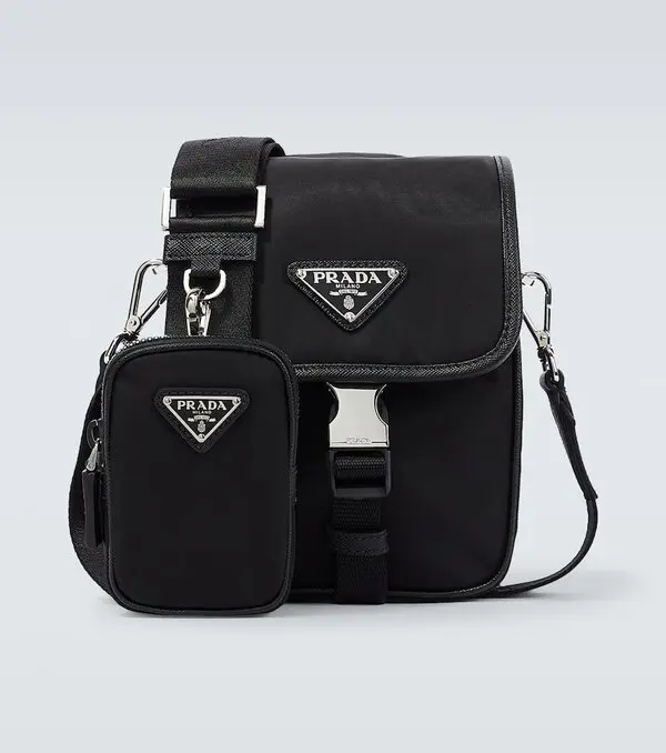 Prada Re-nylon Crossbody Bag - Black