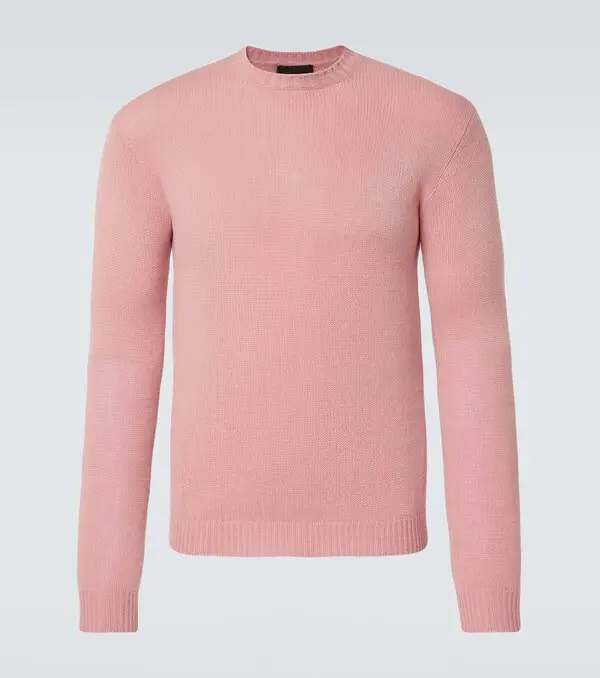 Prada Cashmere Crewneck Sweater - Pink