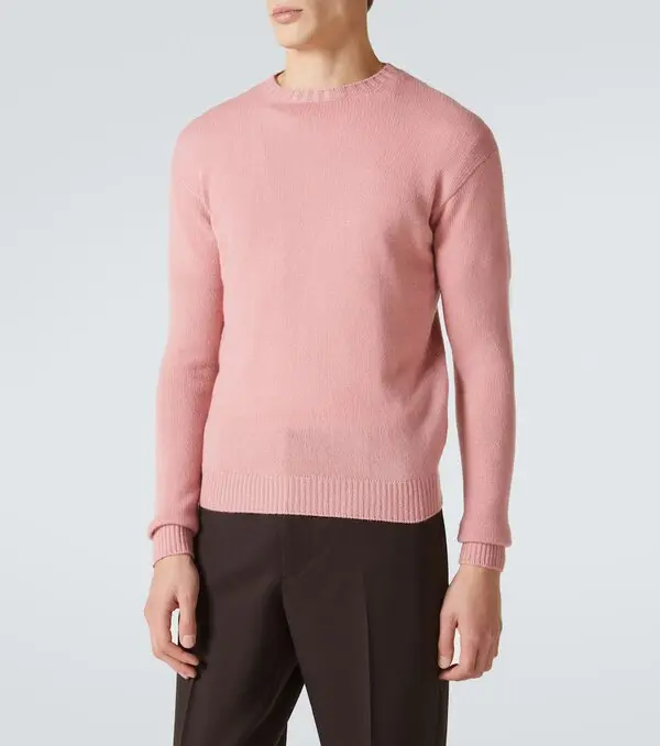 Prada Cashmere Crewneck Sweater - Pink