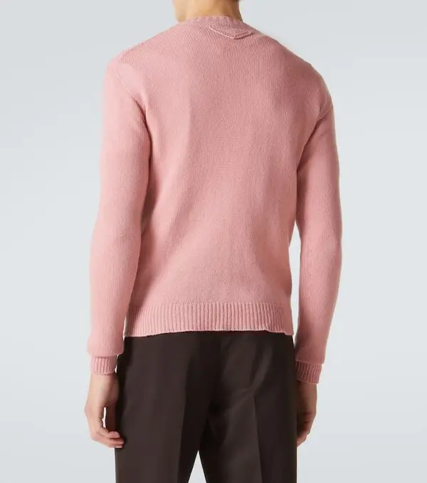 Prada Cashmere Crewneck Sweater - Pink