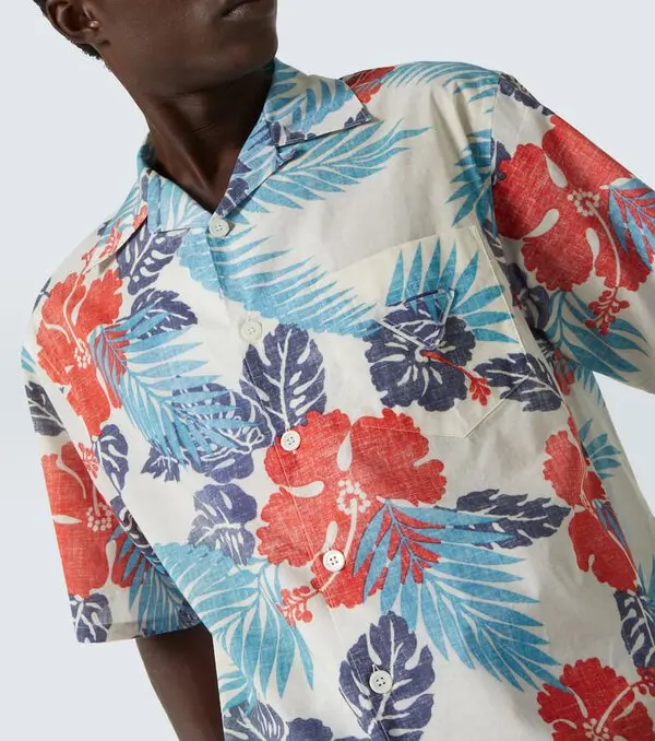 Prada Printed Cotton Bowling Shirt
