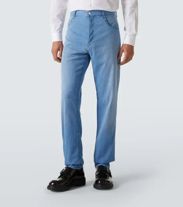 Prada Mid-rise Straight Jeans - Blue