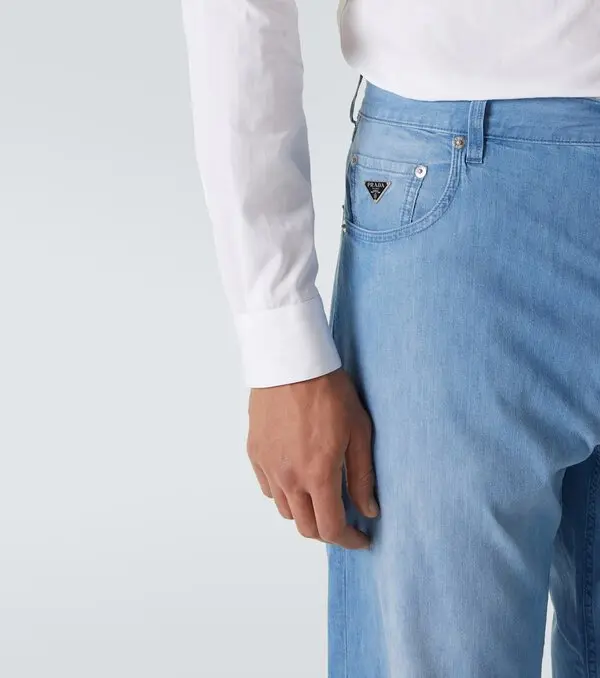 Prada Mid-rise Straight Jeans - Blue