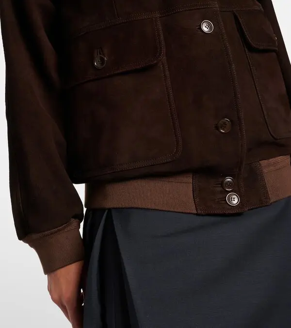Prada Suede Jacket - Brown