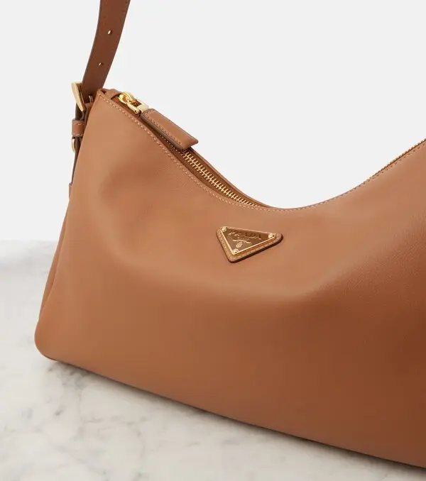 Prada Aimée Medium Leather Shoulder Bag