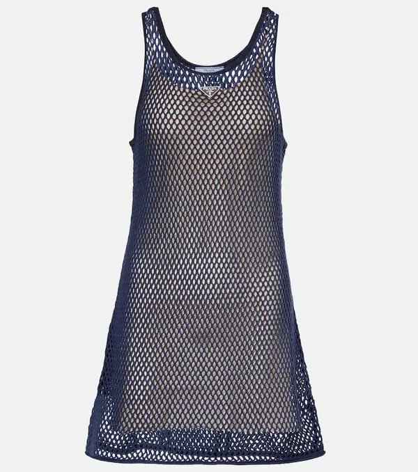 Prada Cotton Mesh Minidress