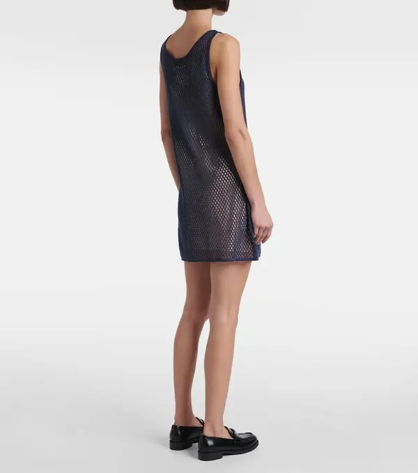 Prada Cotton Mesh Minidress