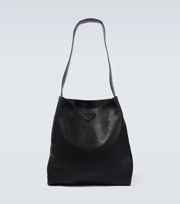 Prada Leather Shoulder Bag - Black