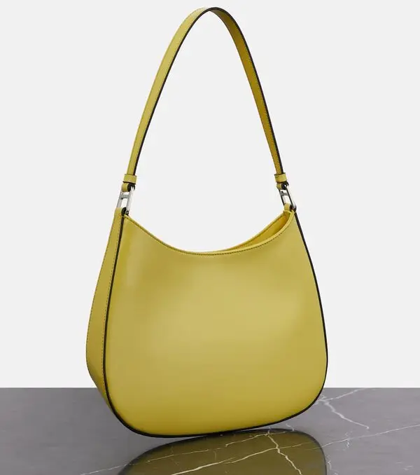 Prada Cleo Small Leather Shoulder Bag - Green